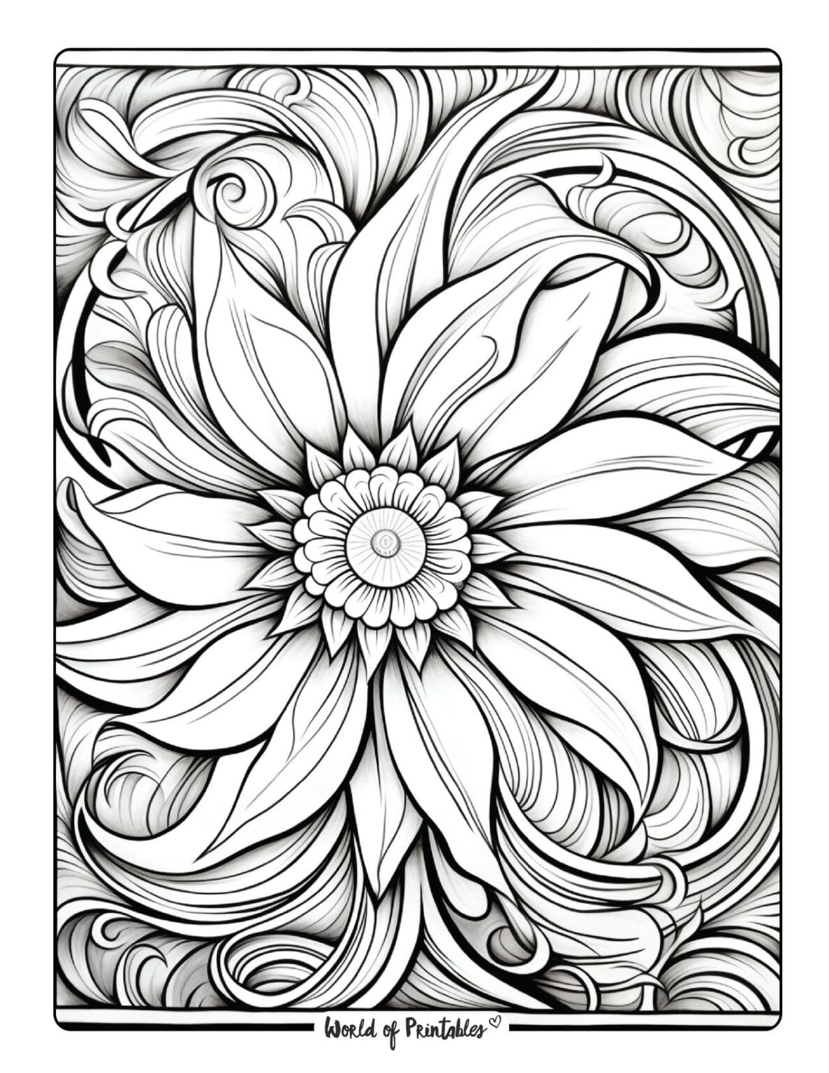 Abstract Coloring Pages - World of Printables