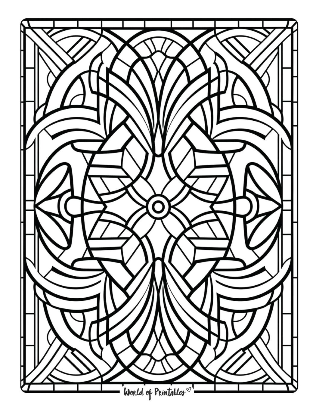 Abstract Coloring Pages - World of Printables