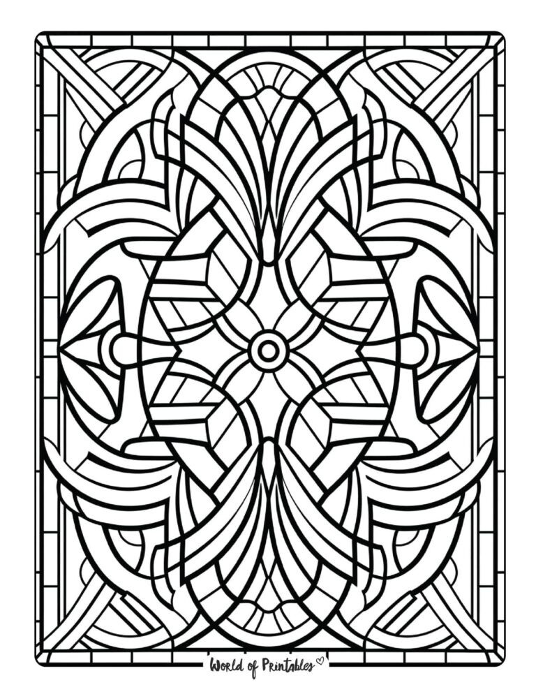 Abstract Coloring Pages - World of Printables