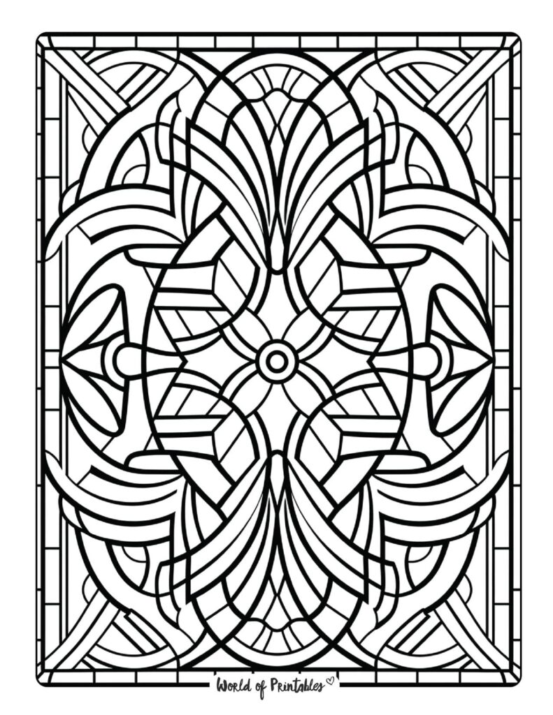 Abstract Coloring Pages - World of Printables