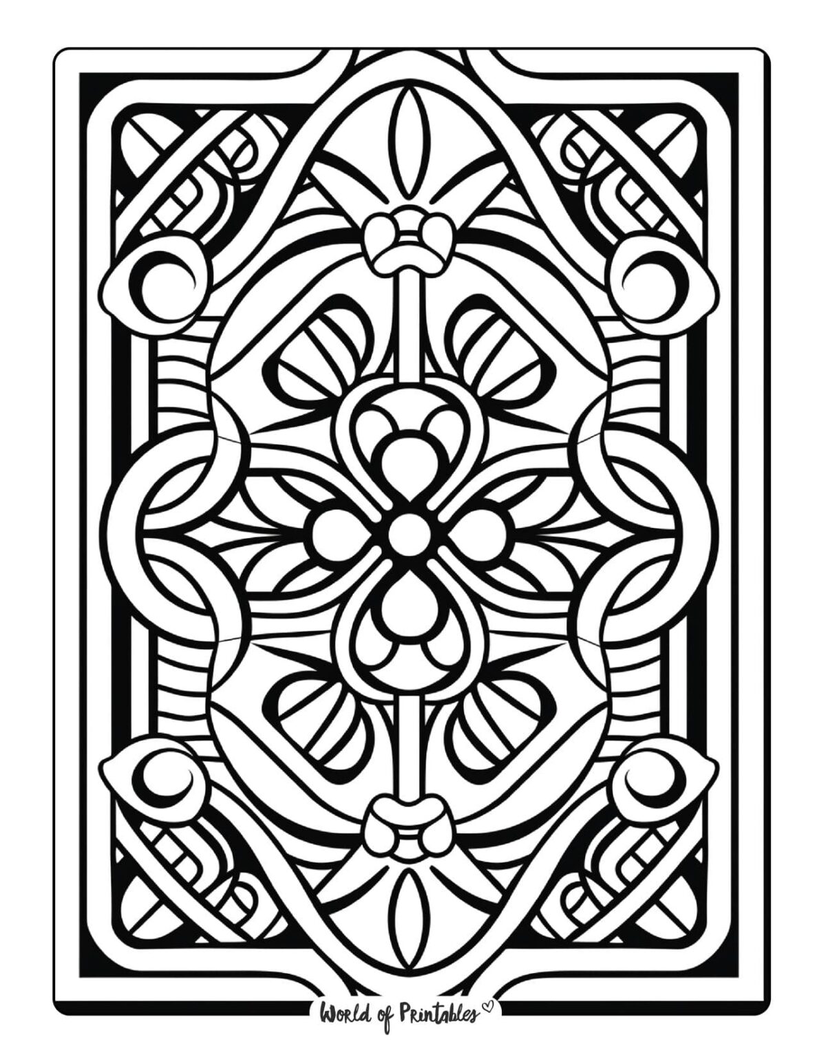 Abstract Coloring Pages - World of Printables
