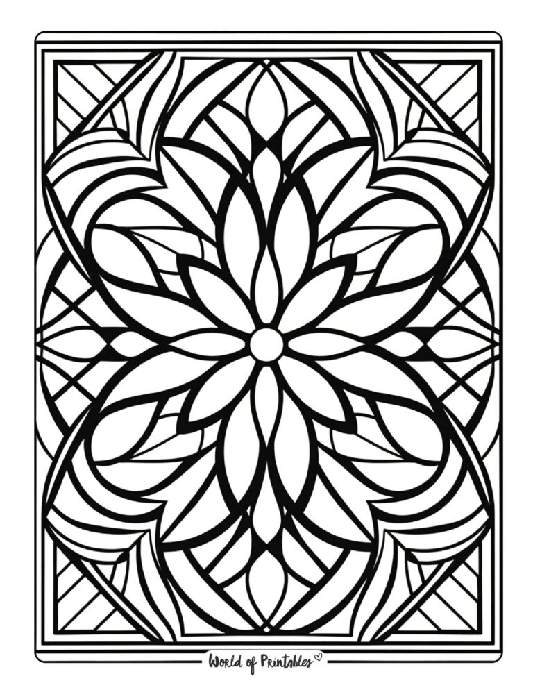 Abstract Coloring Pages - World of Printables