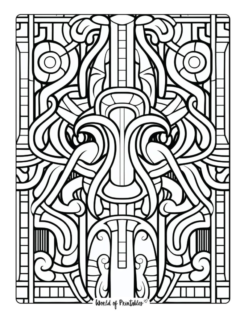Abstract Coloring Pages - World of Printables