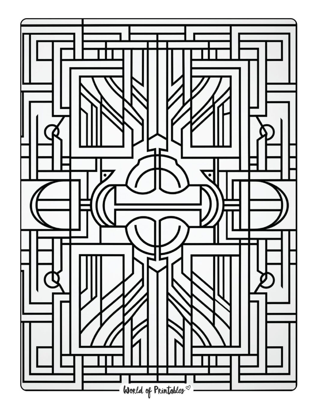 Abstract Coloring Pages - World of Printables