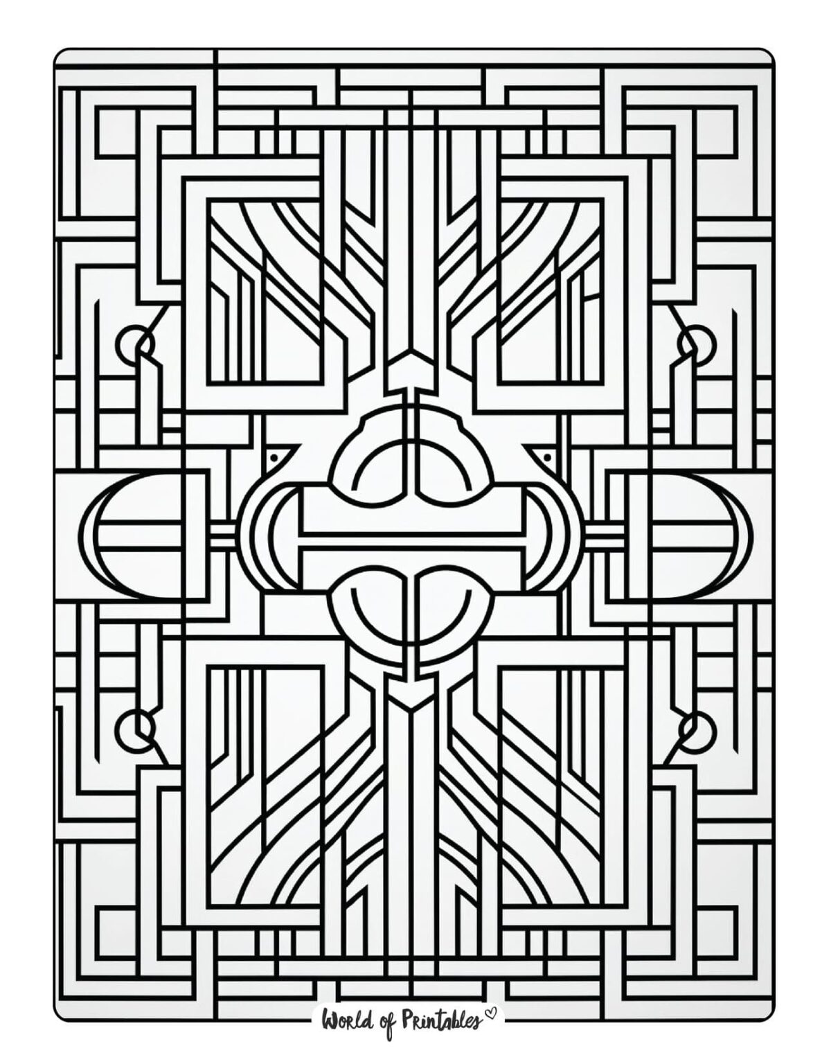 Abstract Coloring Pages - World of Printables