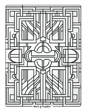 Abstract Coloring Pages - World of Printables