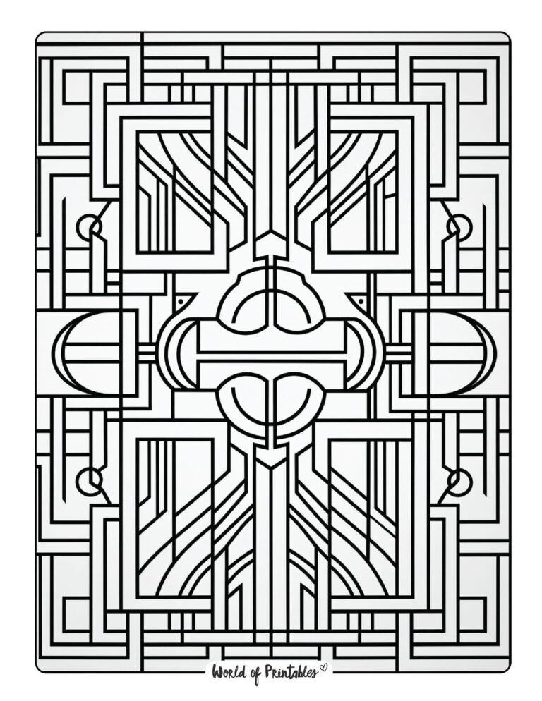 Abstract Coloring Pages - World of Printables