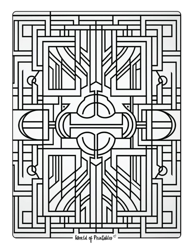 Abstract Coloring Pages - World of Printables