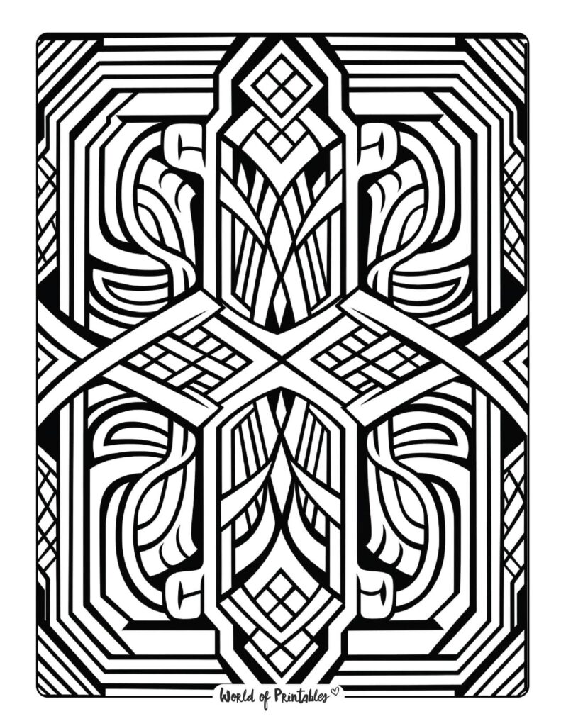 Abstract Coloring Pages - World of Printables