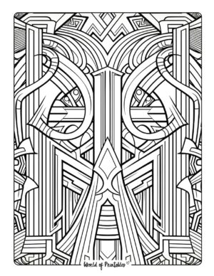 Abstract Coloring Pages - World of Printables