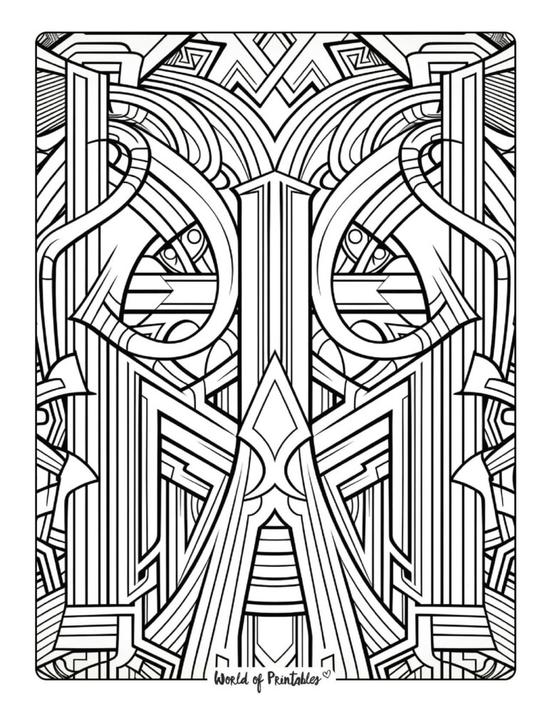 Abstract Coloring Pages - World of Printables