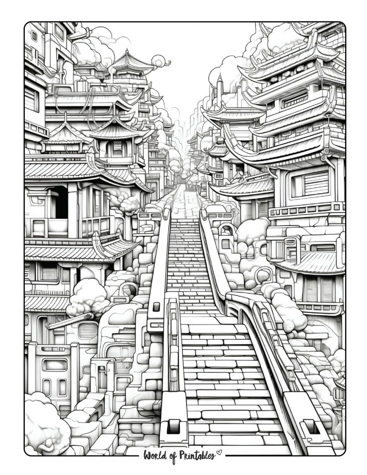 Abstract Coloring Pages - World of Printables