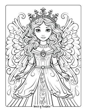 Angel Coloring Pages - World of Printables