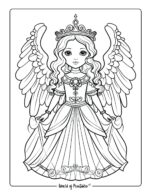 Angel Coloring Pages - World of Printables