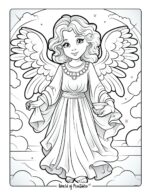 Angel Coloring Pages - World of Printables