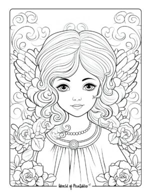 Angel Coloring Pages - World of Printables