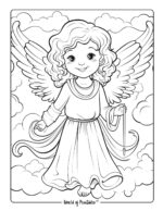 Angel Coloring Pages - World of Printables