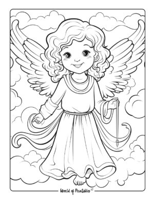 Angel Coloring Pages - World of Printables