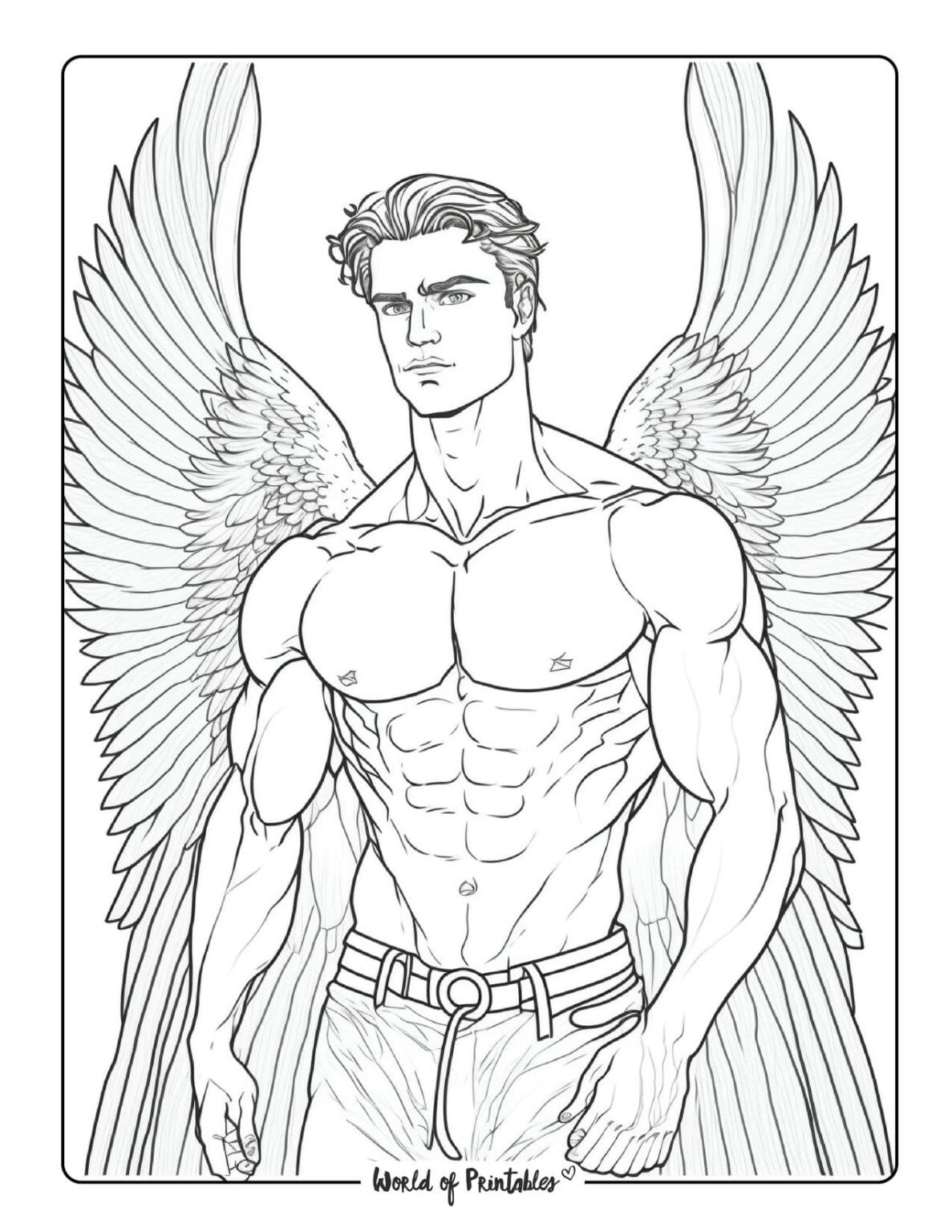 Angel Coloring Pages - World of Printables