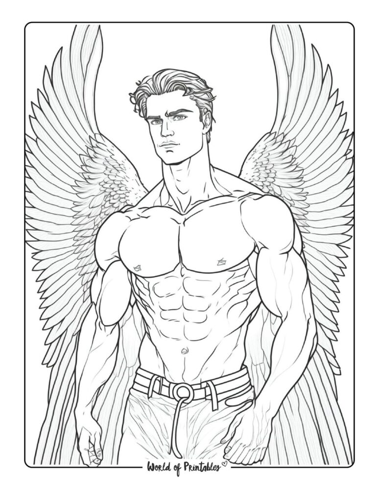 Angel Coloring Pages - World of Printables