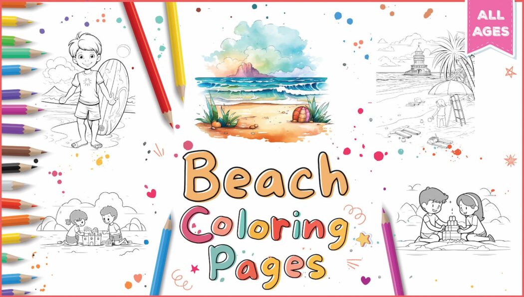 Beach Coloring Pages - World of Printables