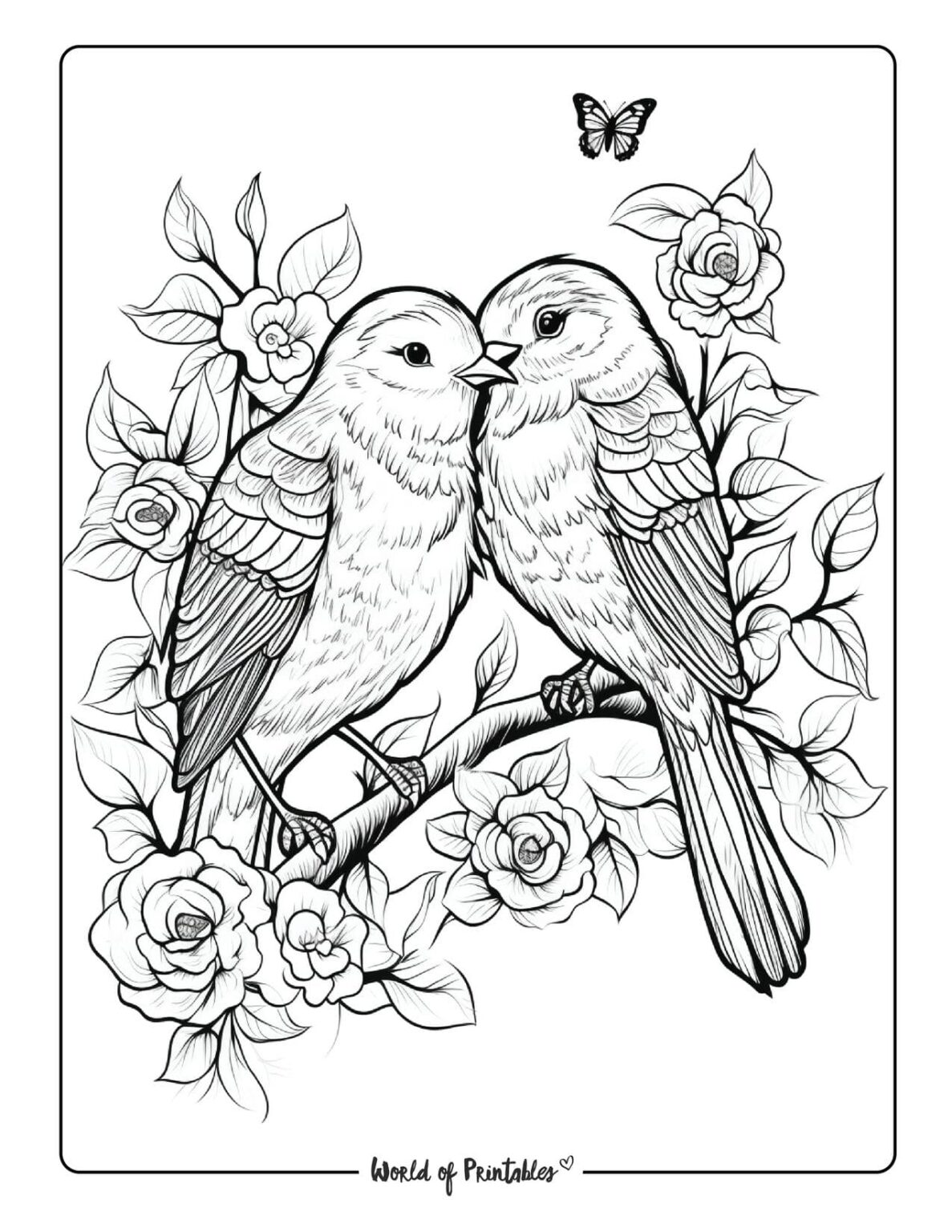 Bird Coloring Pages - World of Printables