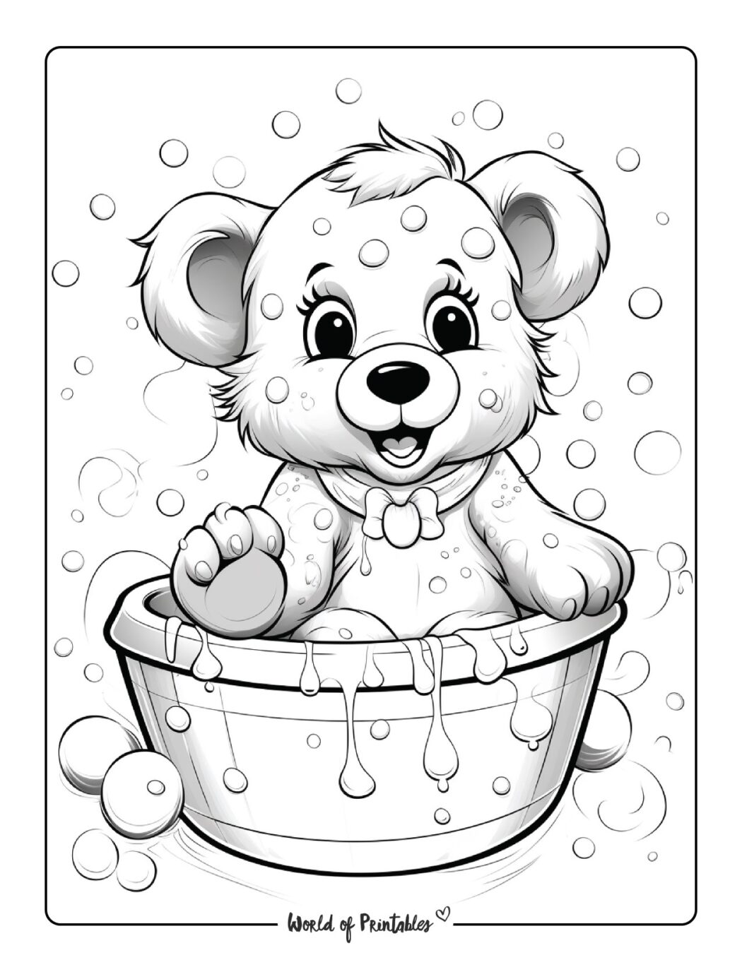 Bear Coloring Pages For Kids & Adults - World of Printables