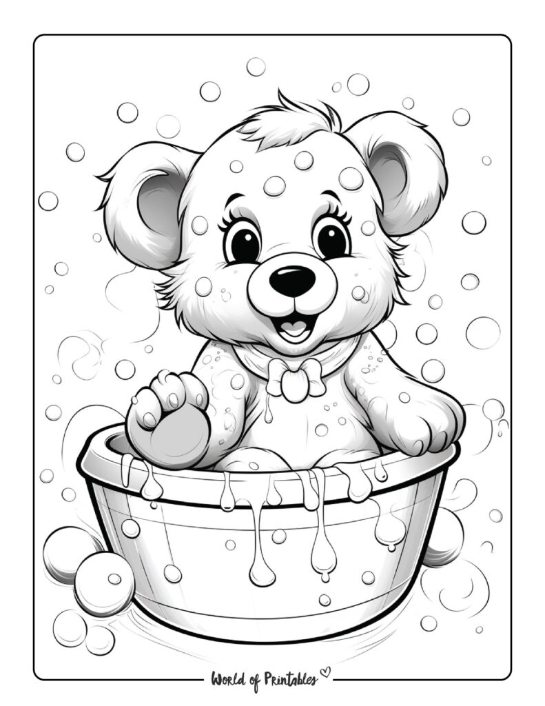 Bear Coloring Pages For Kids & Adults - World of Printables