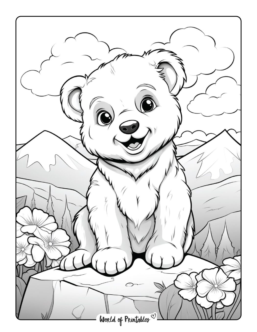 Bear Coloring Pages For Kids & Adults - World of Printables