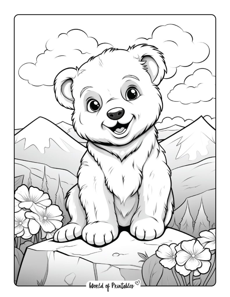 Bear Coloring Pages For Kids & Adults - World of Printables