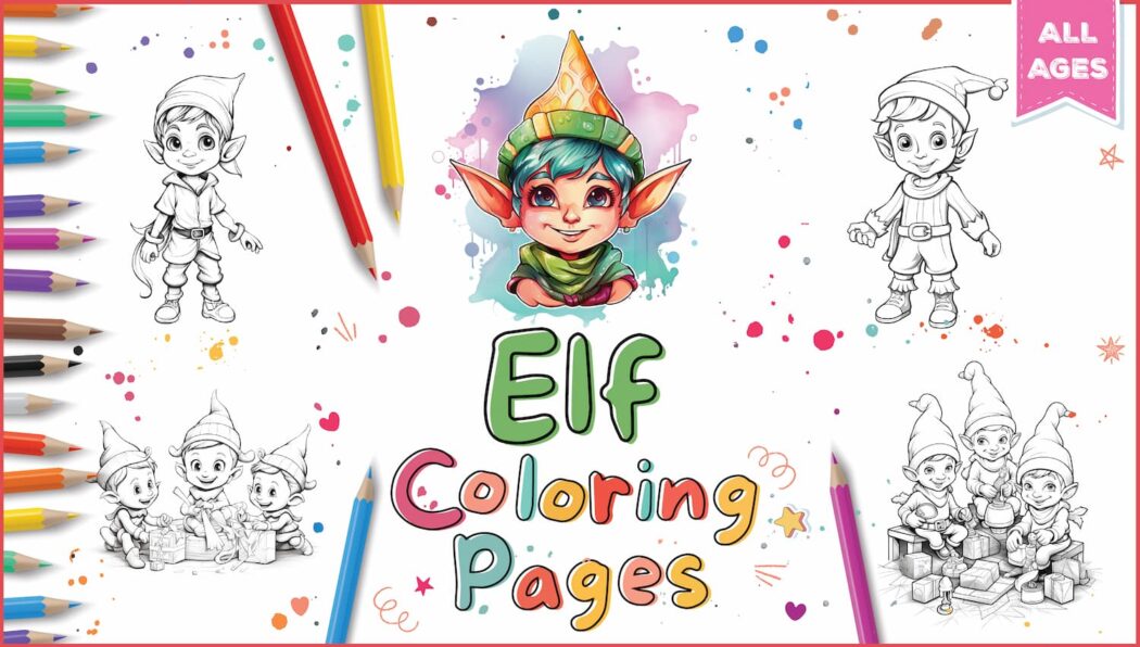 Elf Coloring Pages For Kids & Adults - World of Printables