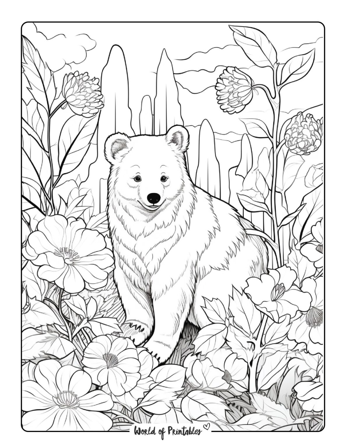 Bear Coloring Pages For Kids & Adults - World of Printables