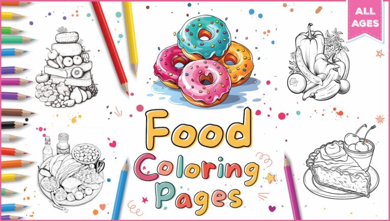 Food Coloring Pages - World of Printables