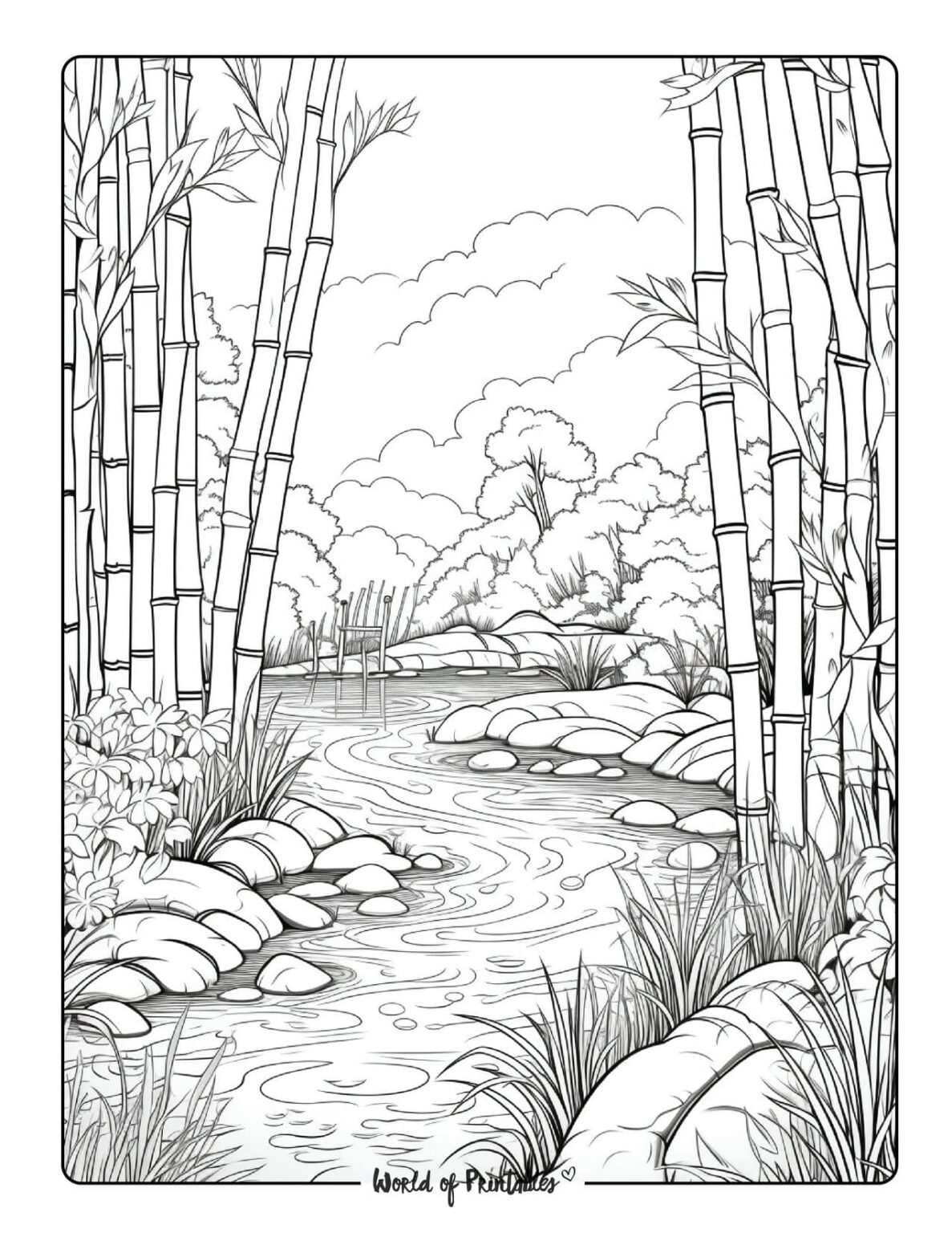 Forest Coloring Pages - World of Printables