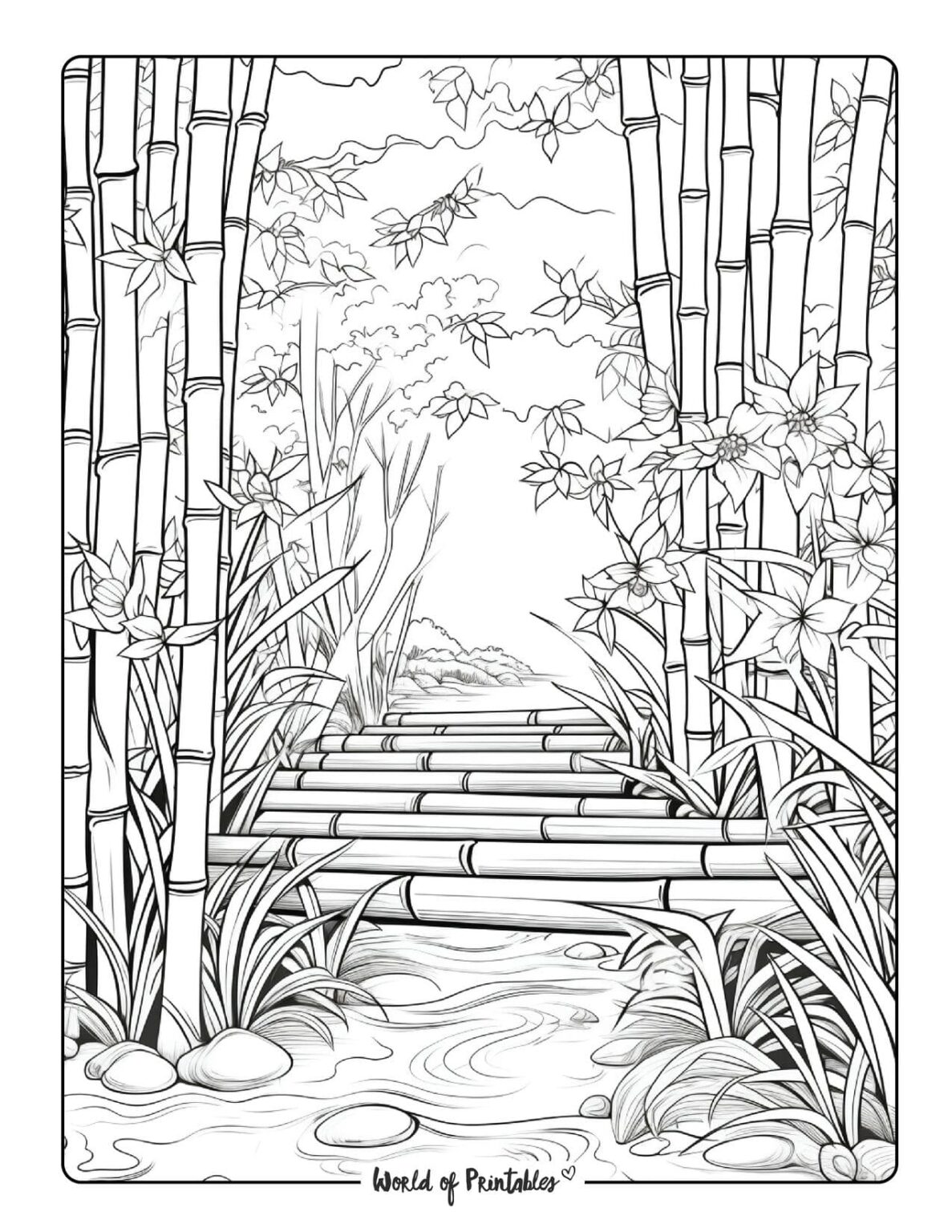 Forest Coloring Pages - World of Printables