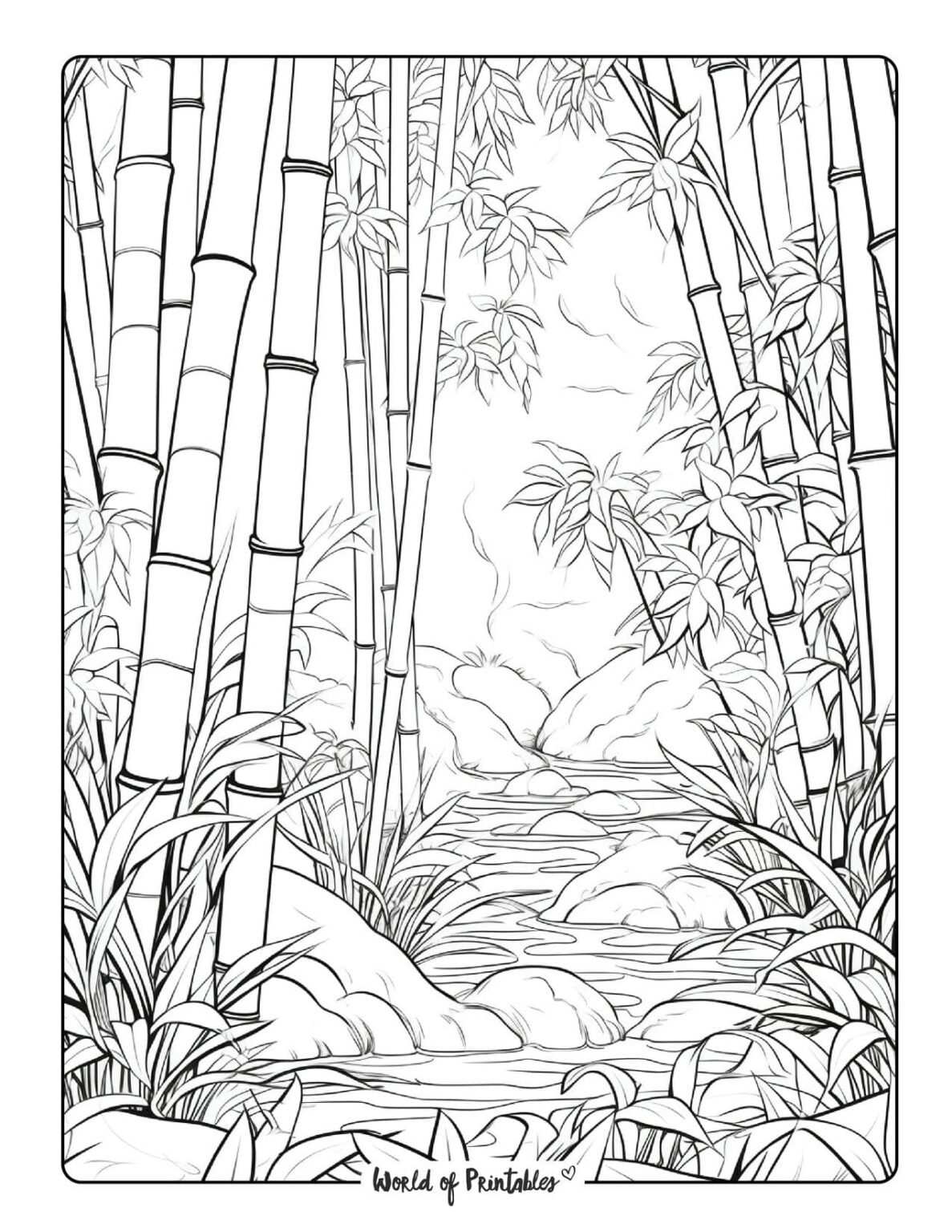 Forest Coloring Pages - World of Printables