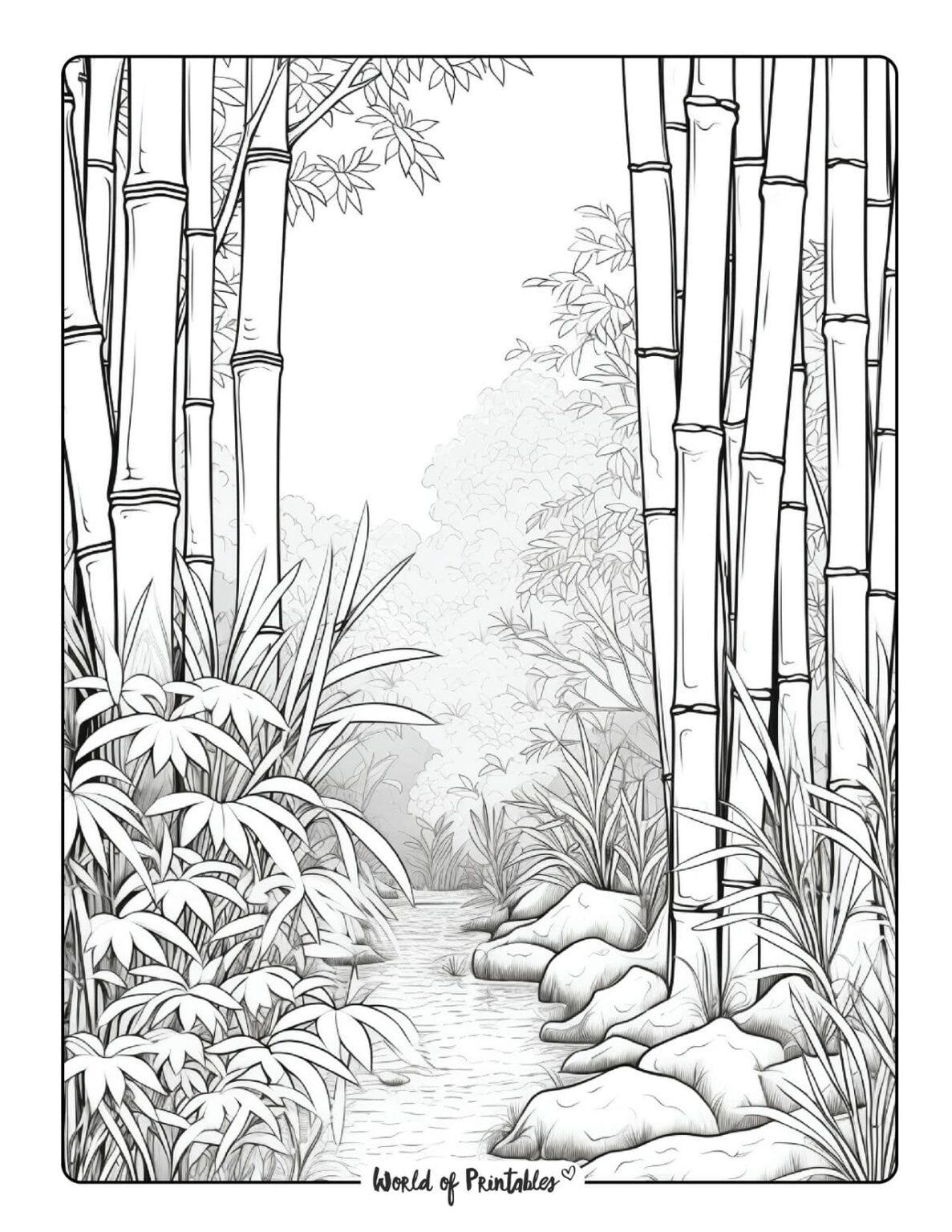 Forest Coloring Pages - World of Printables
