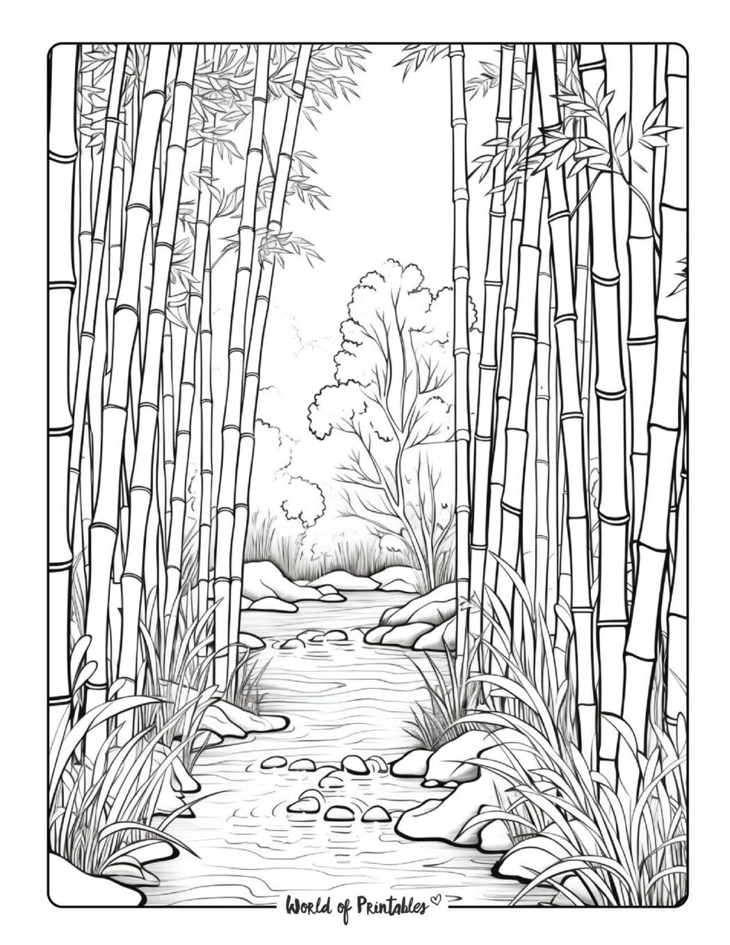 Forest Coloring Pages - World of Printables