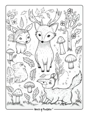 Forest Coloring Pages - World of Printables