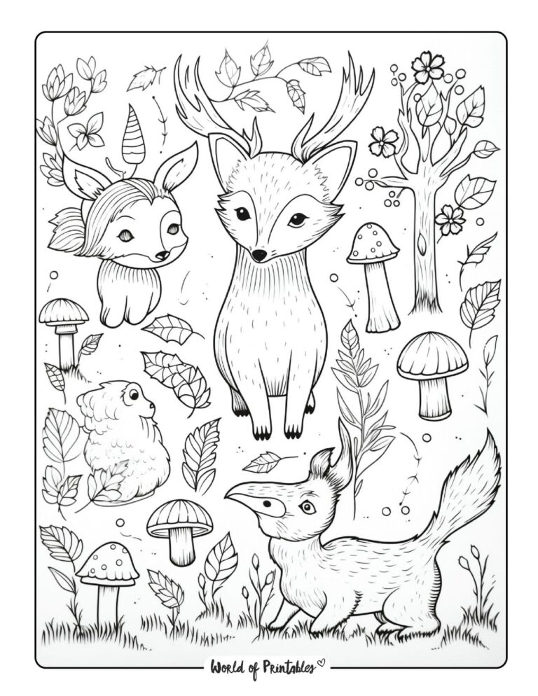 Forest Coloring Pages - World of Printables