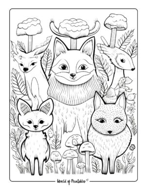 Forest Coloring Pages - World of Printables