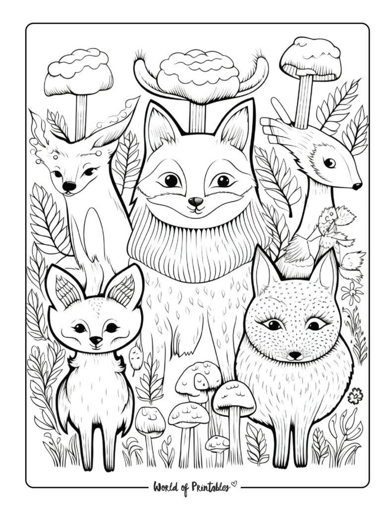 Forest Coloring Pages - World of Printables
