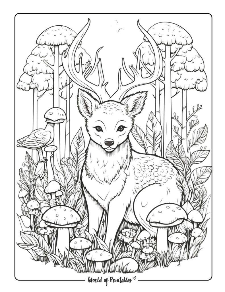 Forest Coloring Pages - World of Printables