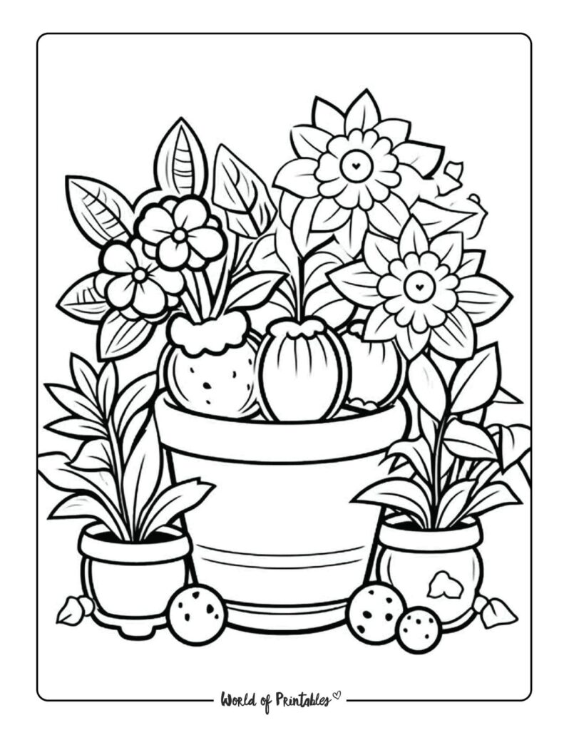 Garden Coloring Pages - World of Printables