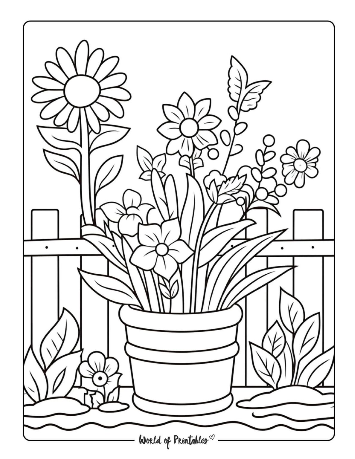 Garden Coloring Pages - World of Printables