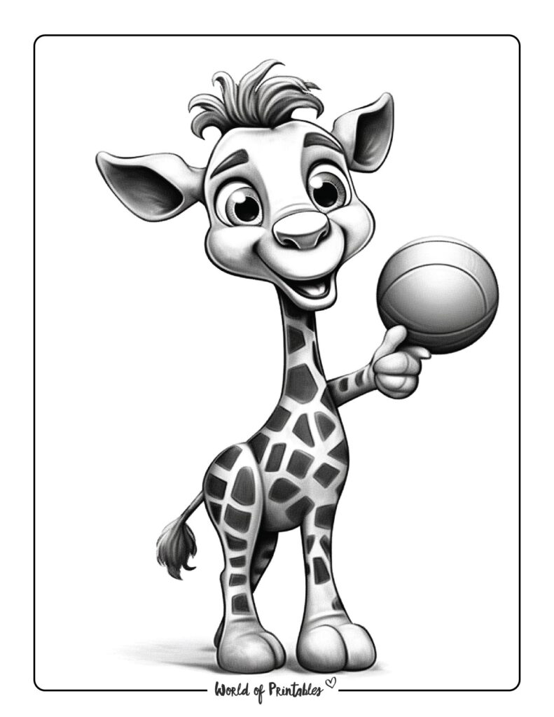 Giraffe Coloring Pages For Kids & Adults - World of Printables