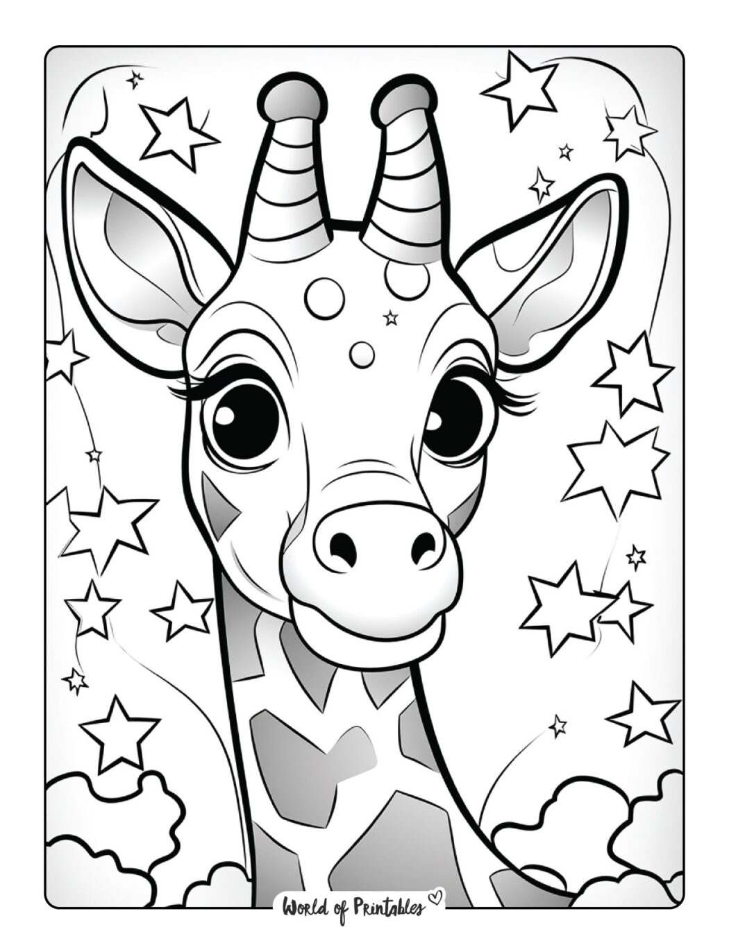 Giraffe Coloring Pages For Kids & Adults - World of Printables