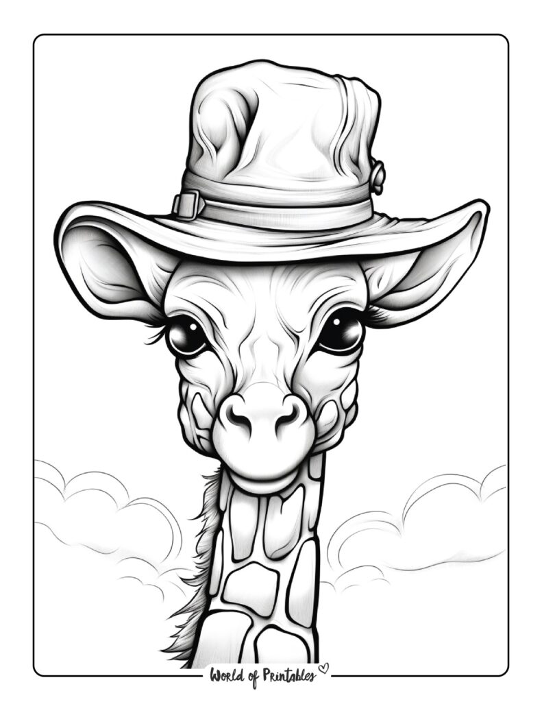Giraffe Coloring Pages For Kids & Adults - World of Printables