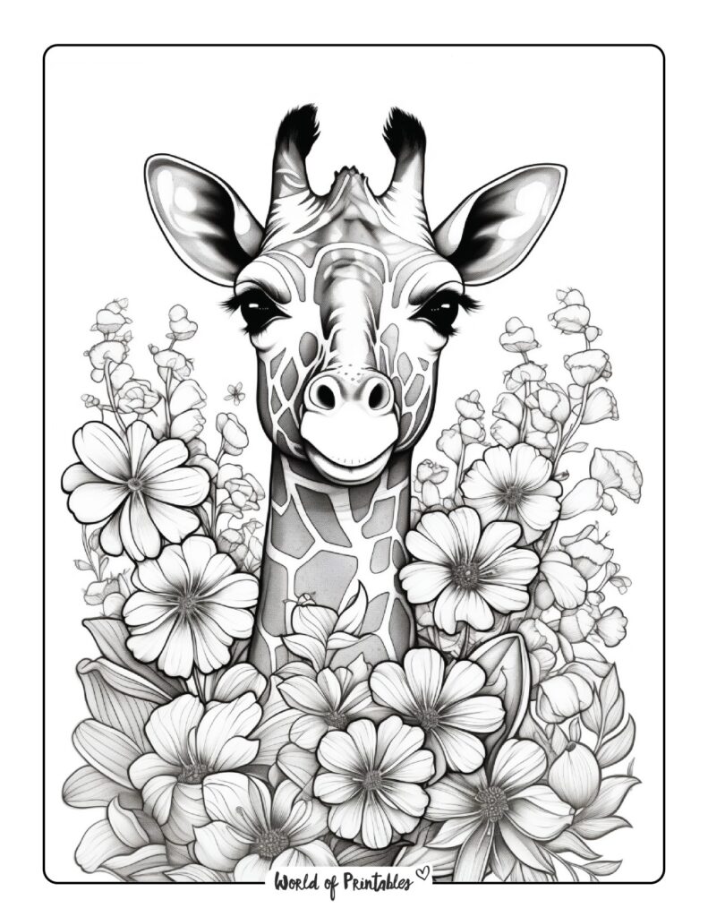 Giraffe Coloring Pages For Kids & Adults - World of Printables