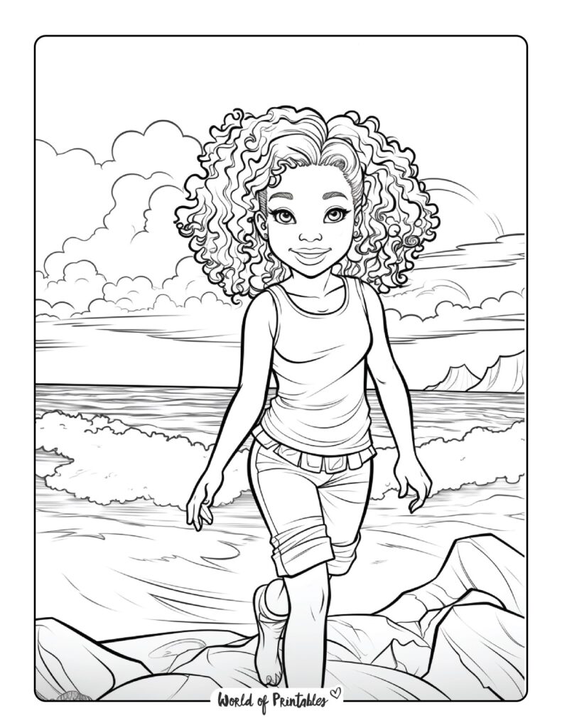 Beach Coloring Pages - World of Printables